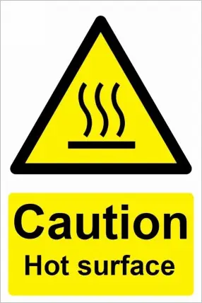 Caution Hot Surface | SafetySigns.mu